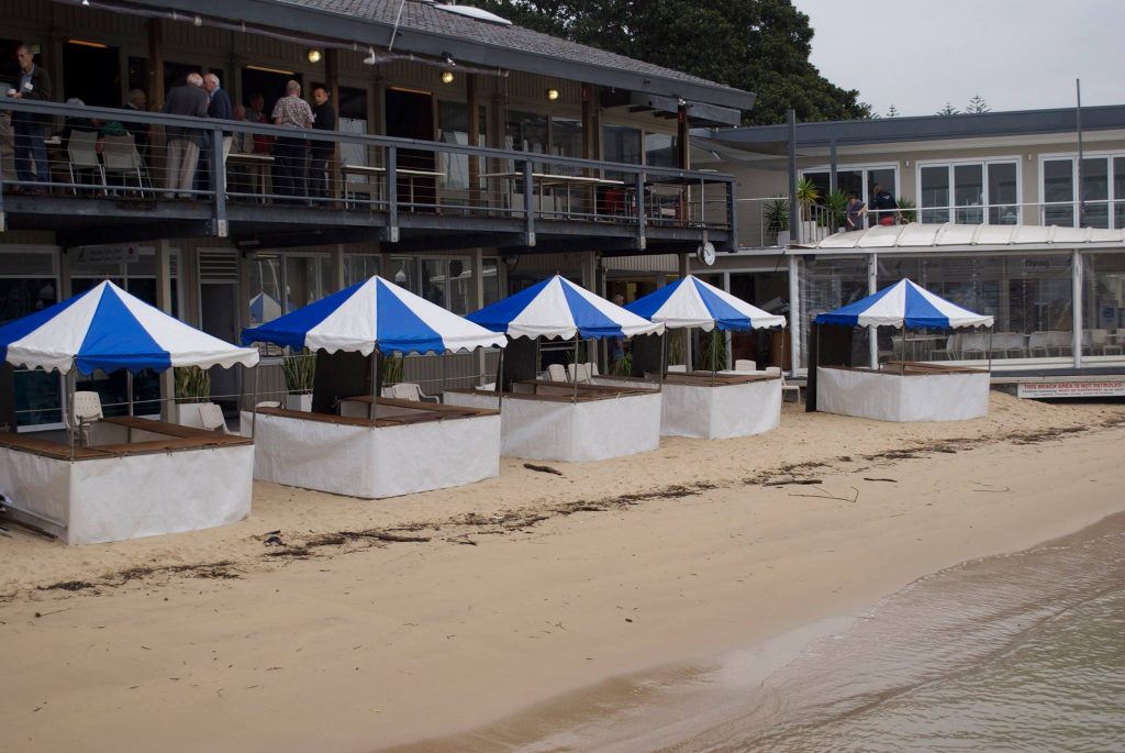 Blue & White Market Stalls – Oliver Hire